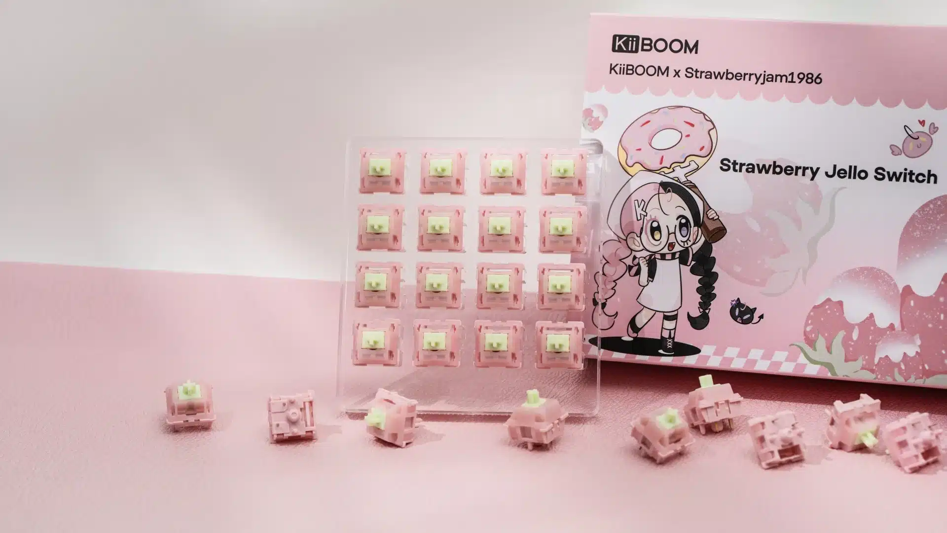 Upgrade Your Keyboard with KiiBoom Strawberry Jello Switches - Churape ...